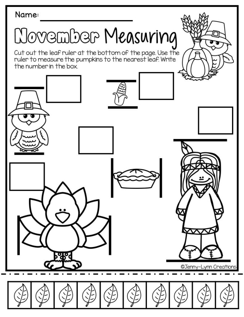 Pre-K November Math & Literacy | Made By Teachers