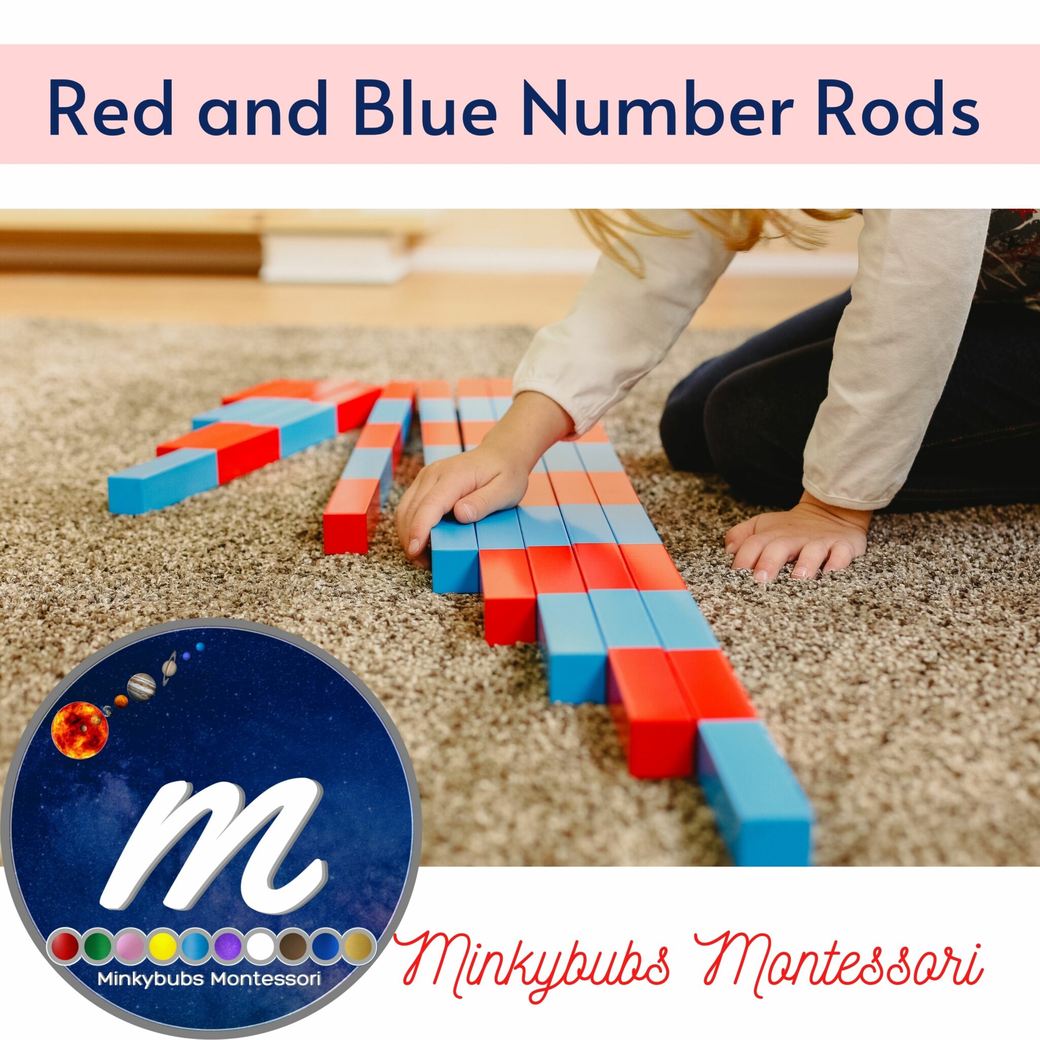 Red and Blue Number Rods - Print and Go! | Made By Teachers