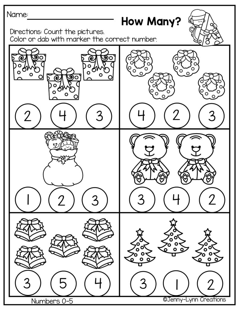 Pre-K December Math & Literacy - Made By Teachers