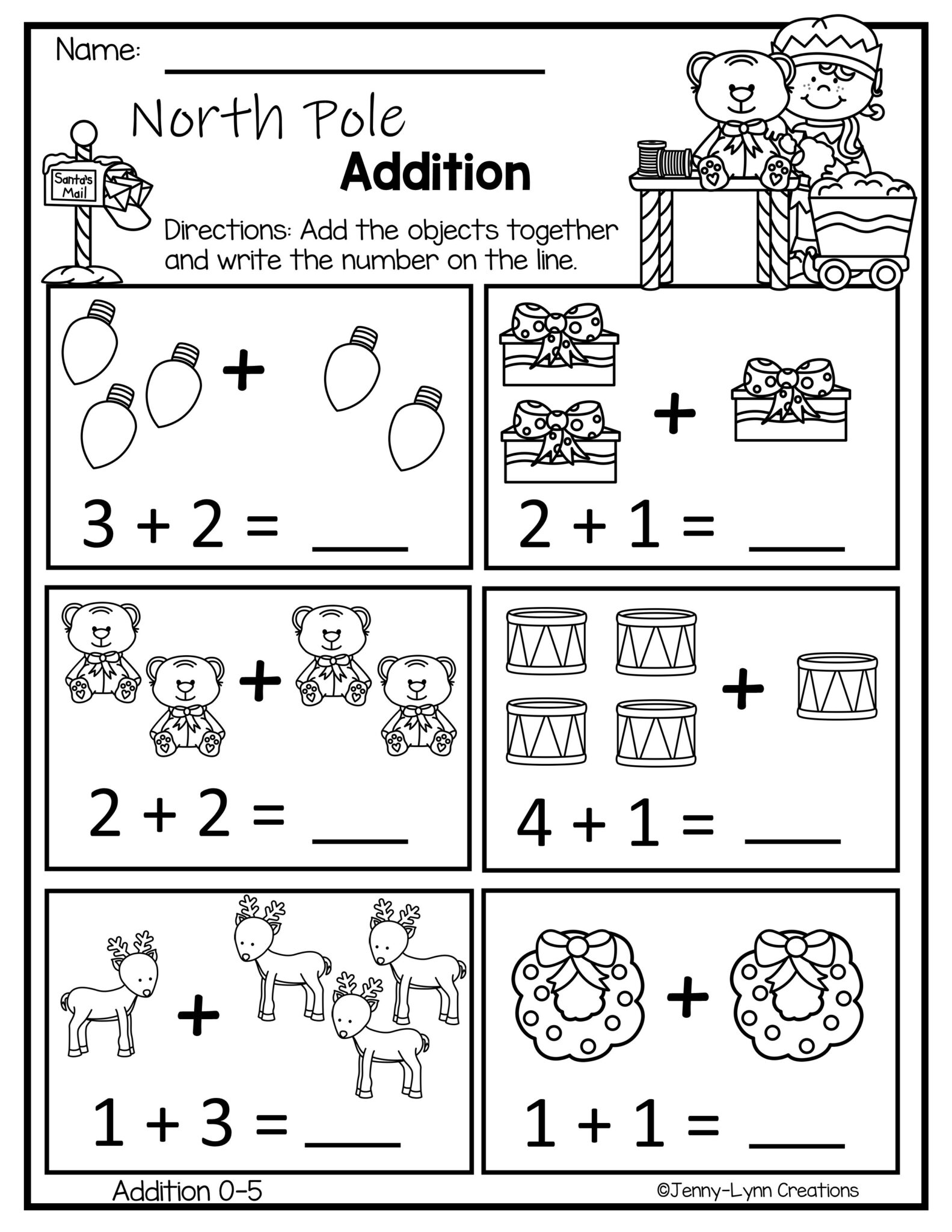 Pre-K December Math & Literacy - Made By Teachers