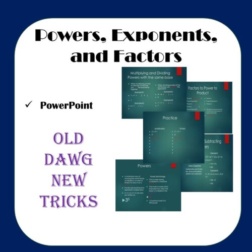 Powers, Exponents, and Factors PowerPoint - Made By Teachers