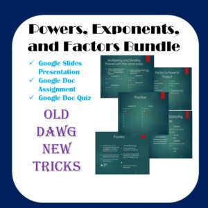 Powers, Exponents, and Factors Bundle - Made By Teachers