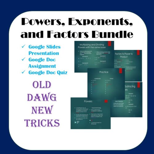 Powers, Exponents, and Factors Bundle | Made By Teachers