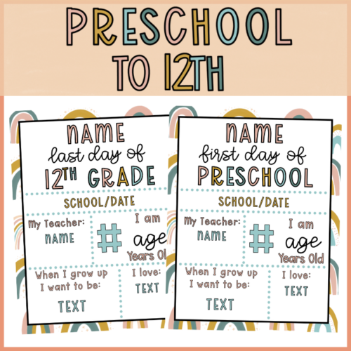 Editable First Day Of School Sign | Made By Teachers