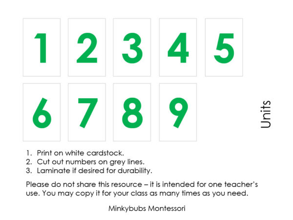 Large Number Cards - Print and Go! | Made By Teachers