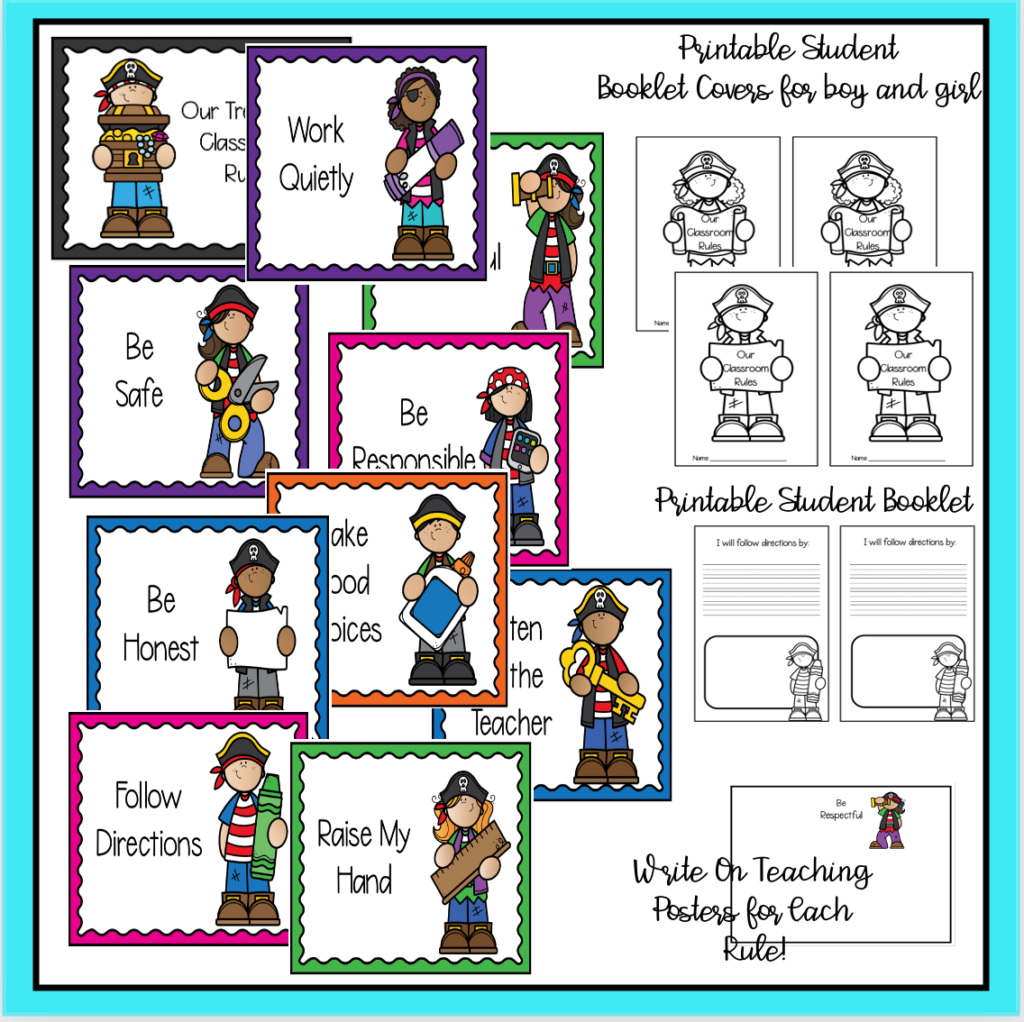 Pirate Classroom Rule Posters | Made By Teachers