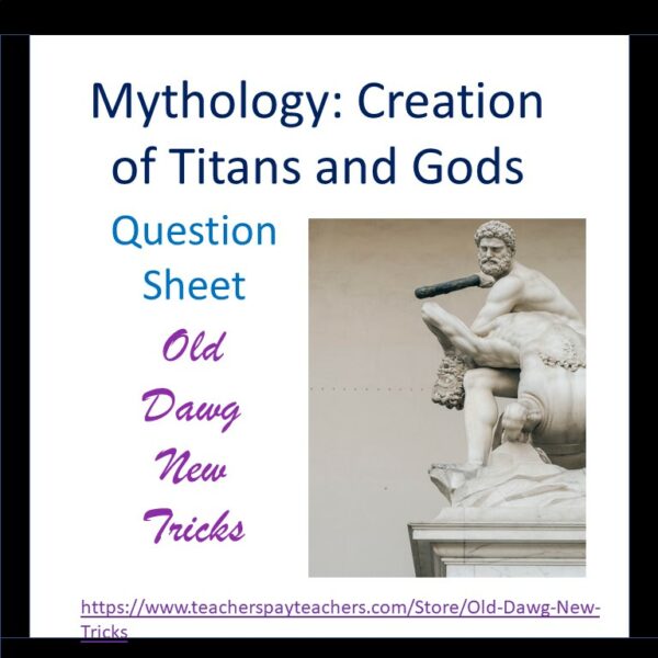 Creation of Titans and Gods Question Sheet - Made By Teachers
