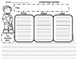 Listening Station Forms All Year | Made By Teachers