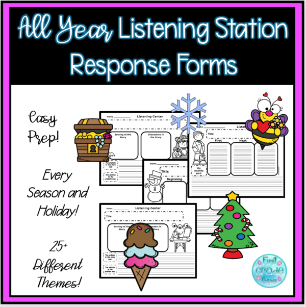 Listening Station Forms All Year | Made By Teachers