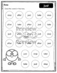 First Grade Sight Word Bingo Dabber Worksheets - Made By Teachers