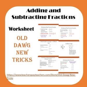 Adding and Subtracting Fractions Worksheet | Made By Teachers