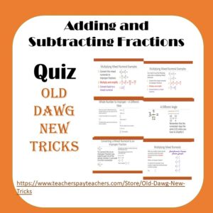 Adding and Subtracting Fractions Quiz | Made By Teachers