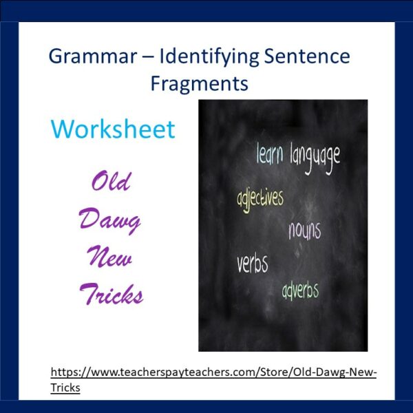 Identifying Sentence Fragments Worksheet | Made By Teachers