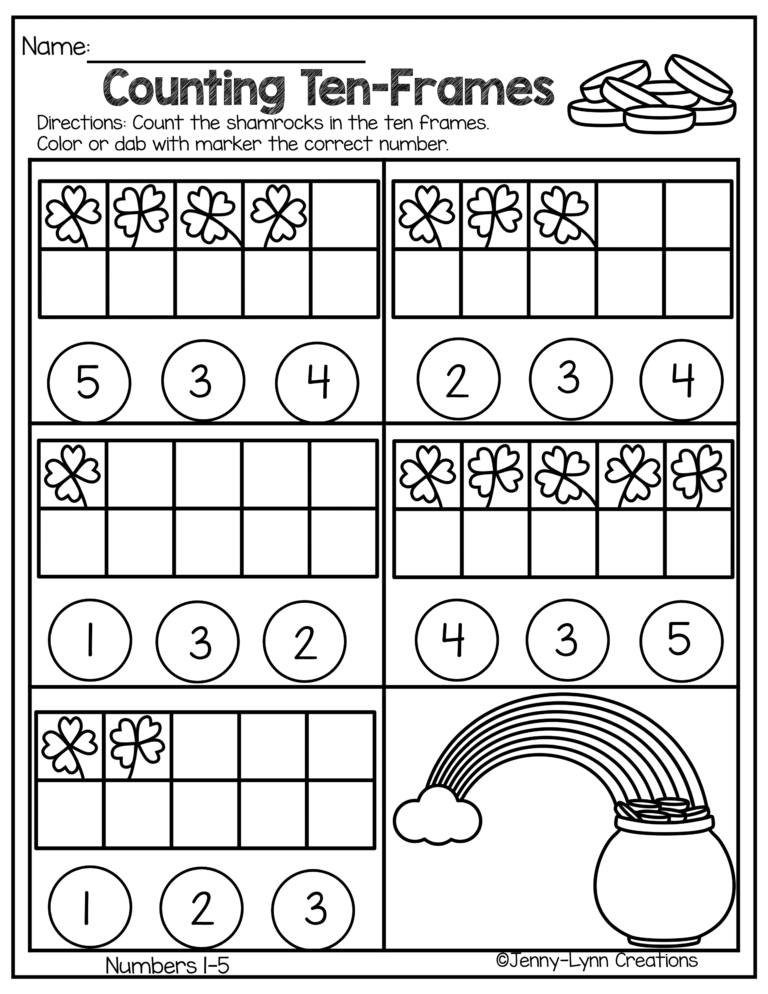 Pre-K March Math & Literacy - Made By Teachers