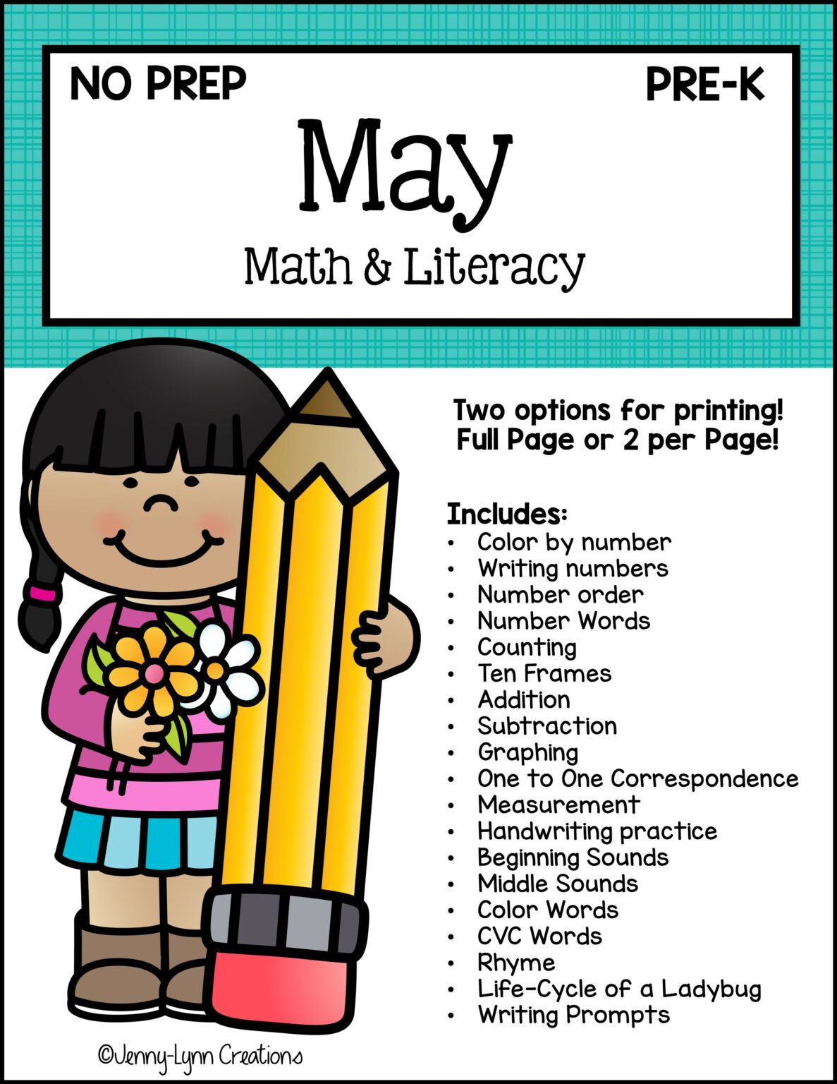 Pre-K May Math & Literacy | Made By Teachers