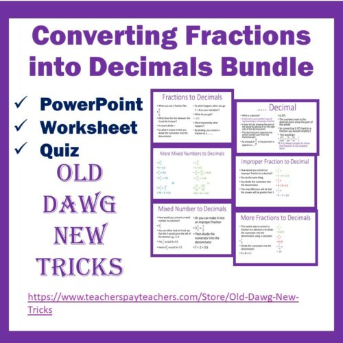 Converting Fractions into Decimals Bundle | Made By Teachers