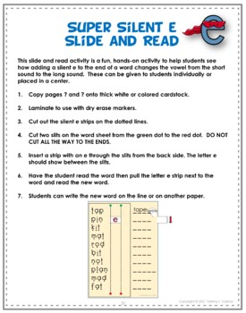 Super e Silent e or Magic e - Made By Teachers