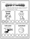 Learning the 6 Syllable Types Counting Syllables - Made By Teachers