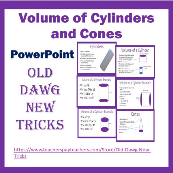Volume of Cylinders and Cones PowerPoint | Made By Teachers