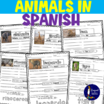 Animals in Spanish Worksheets and BOOM Cards - Made By Teachers