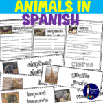 Animals in Spanish Worksheets and BOOM Cards - Made By Teachers