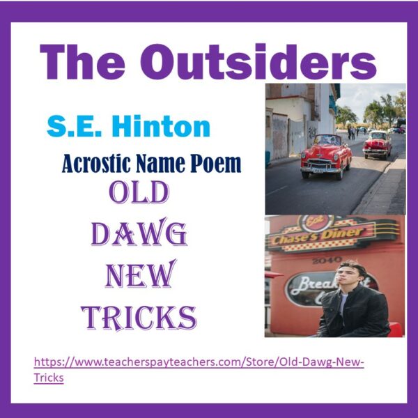The Outsiders Acrostic Name Poem | Made By Teachers