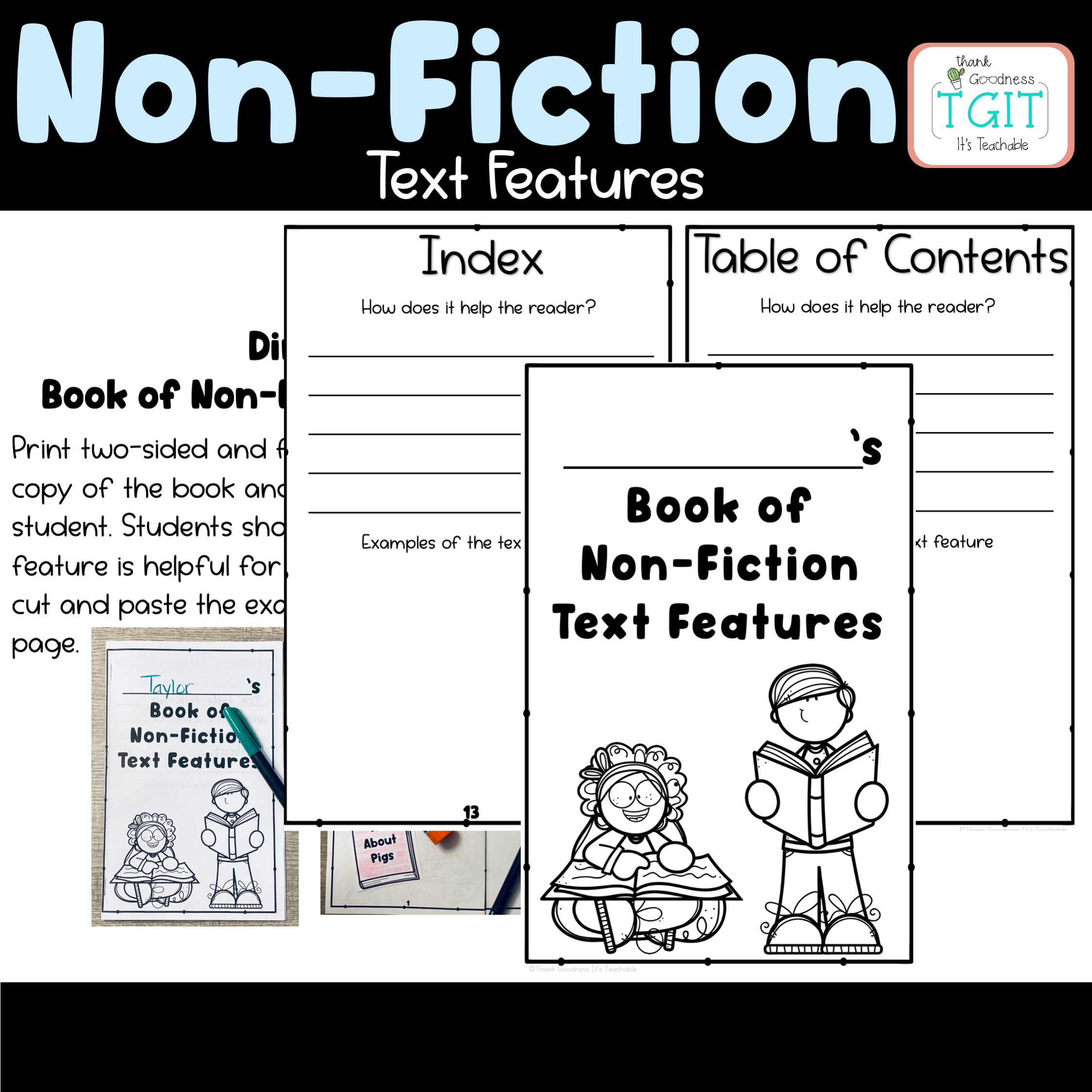 Non-Fiction Text Features | Booklet & Activities | Made By Teachers