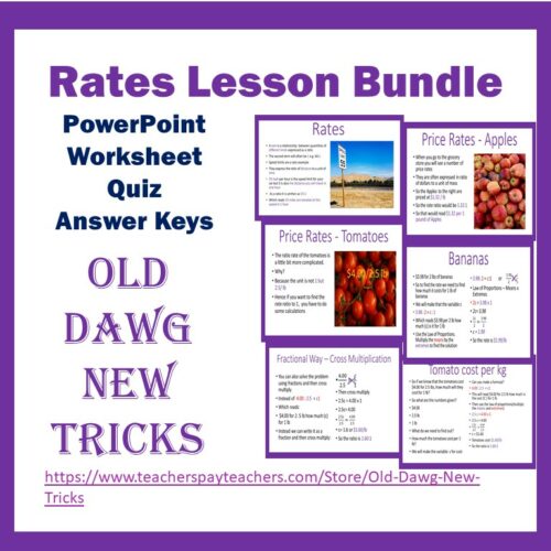 Rates Lesson Bundle | Made By Teachers