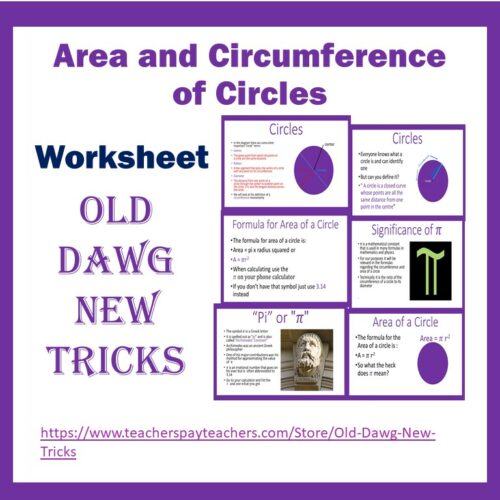 Area and Circumference of Circles Worksheet | Made By Teachers