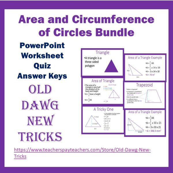 Area and Circumference of Circles Bundle | Made By Teachers