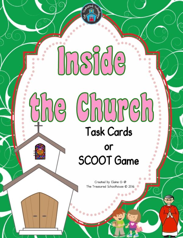 Inside the Church Task Cards or SCOOT Game | Made By Teachers