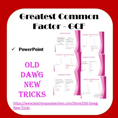 Greatest Common Factor (GCF) PowerPoint | Made By Teachers