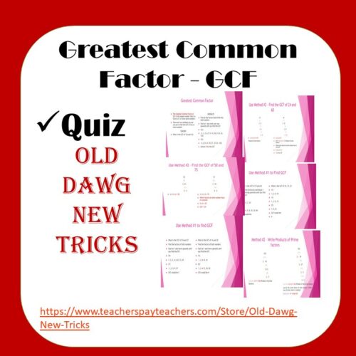 Greatest Common Factor (GCF) Bundle - Made By Teachers
