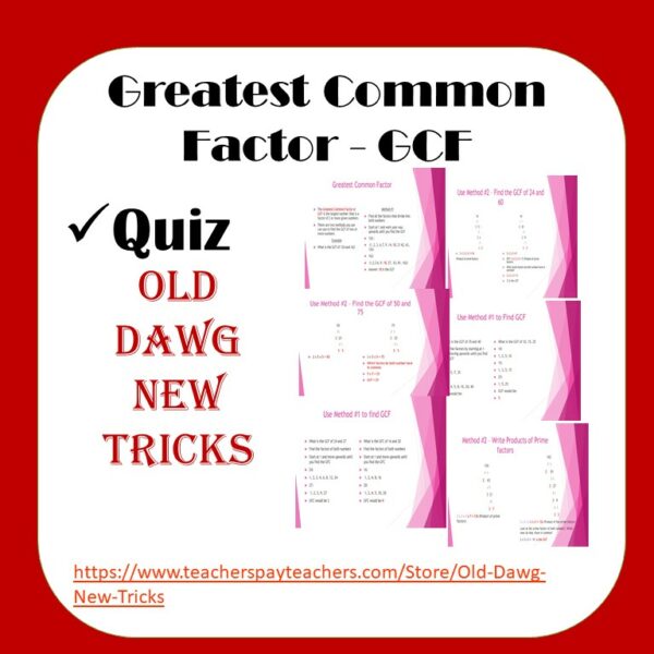 Greatest Common Factor (GCF) Bundle - Made By Teachers