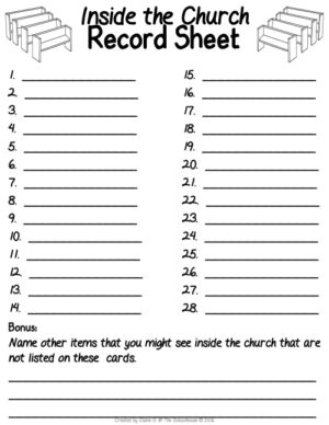 I Have....Who Has - Inside the Church | Made By Teachers