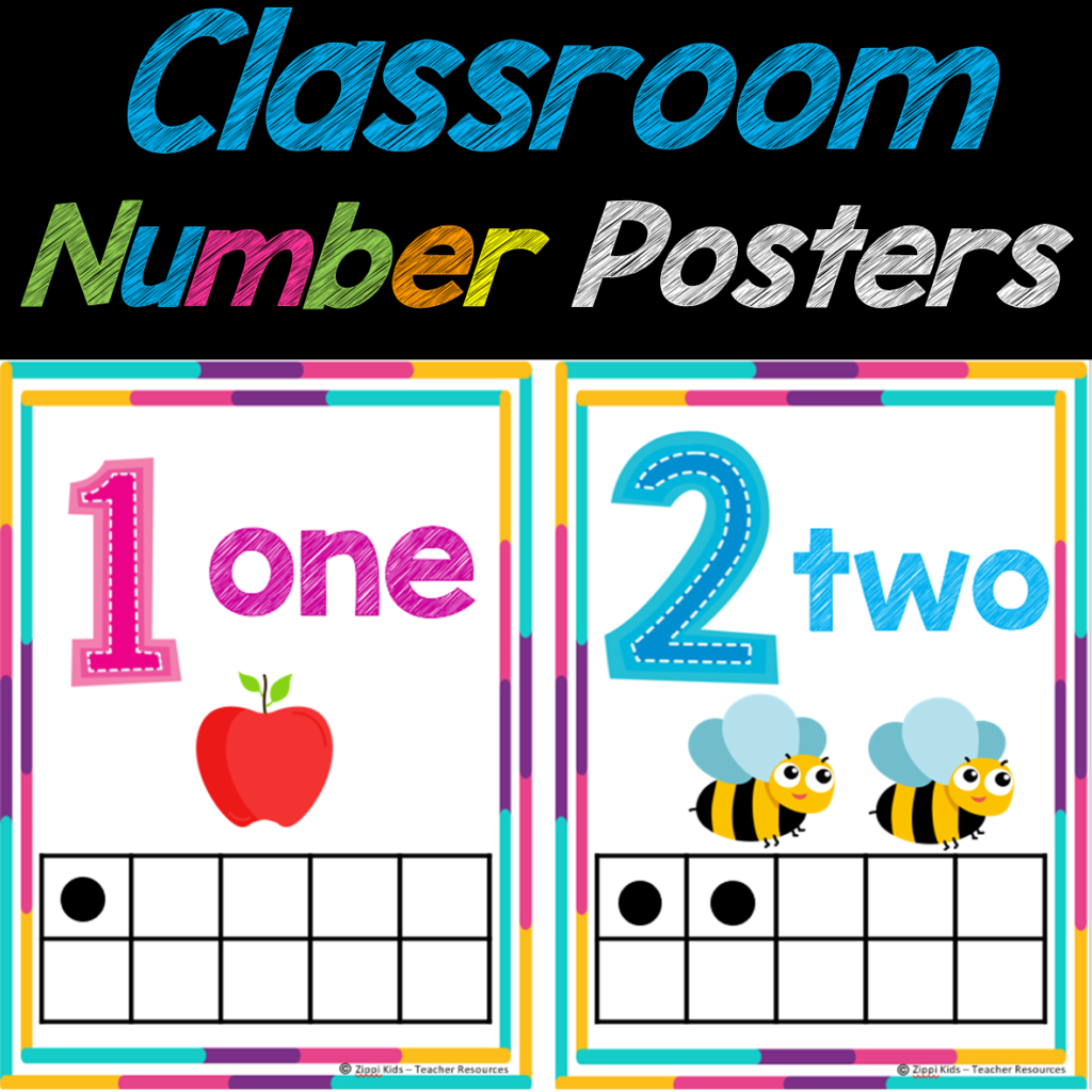 Number (1-20) Posters for Classroom Decor | Made By Teachers