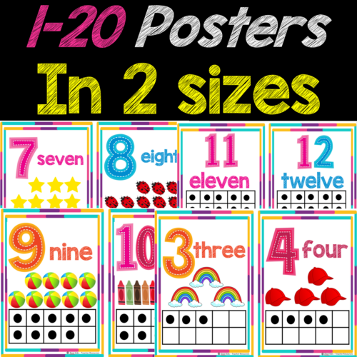 Number (1-20) Posters for Classroom Decor | Made By Teachers