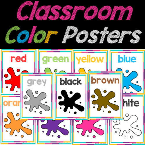 Color Posters for Classroom Decor, Learn Colors | Made By Teachers