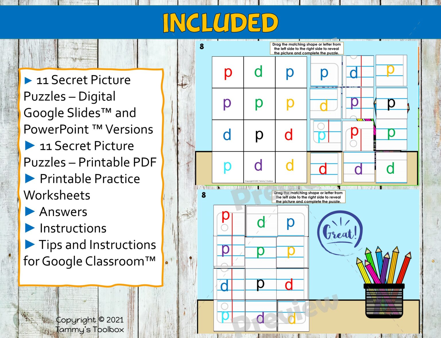Letter Reversal Digital Puzzles - Made By Teachers