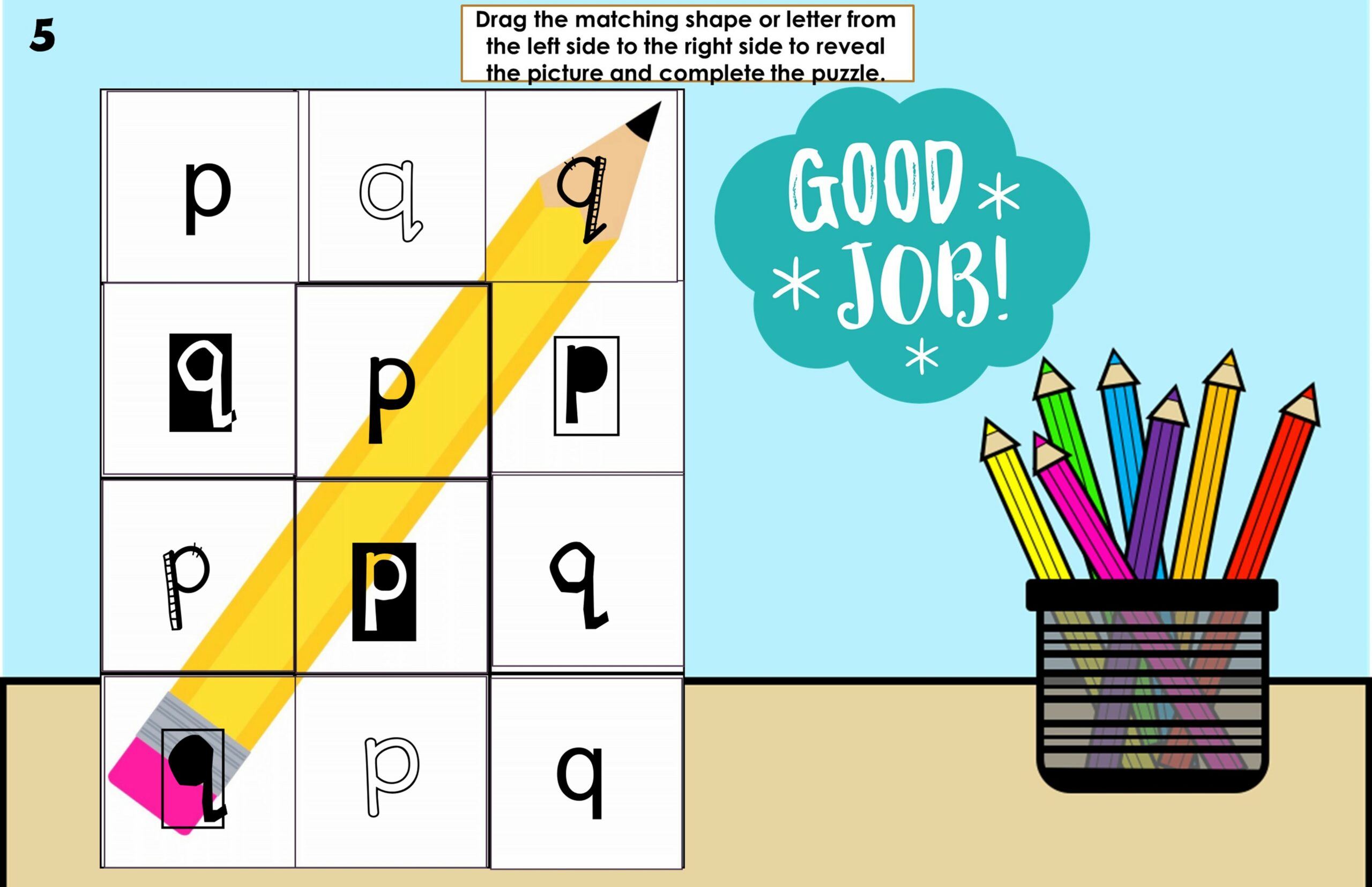 Letter Reversal Digital Puzzles - Made By Teachers