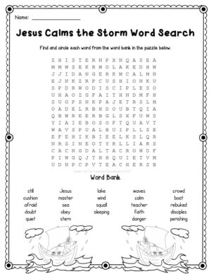 All About Jesus Calms the Storm - Made By Teachers