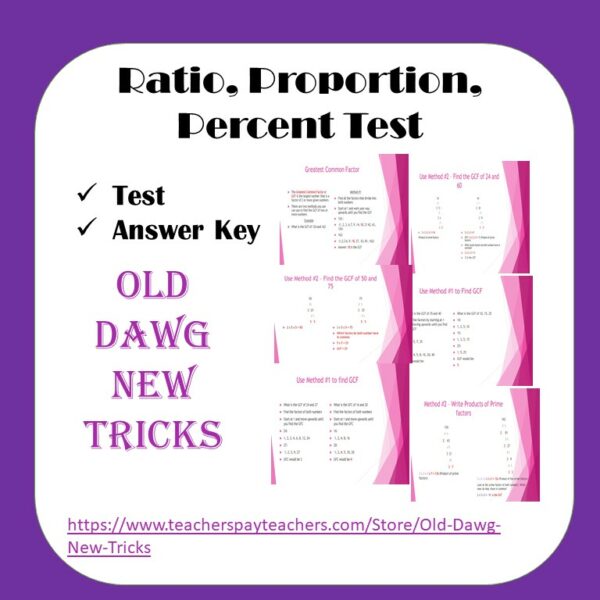 Ratio, Proportion, Percent Test | Made By Teachers