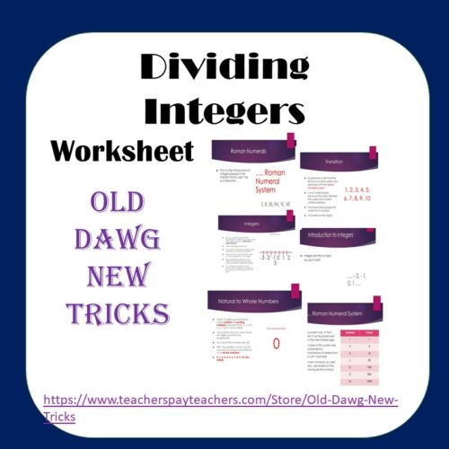 Dividing Integers Bundle Made By Teachers dividing-integers-bundle-made-by-teachers