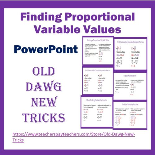 Finding a Proportional Variable Value PowerPoint - Made By Teachers