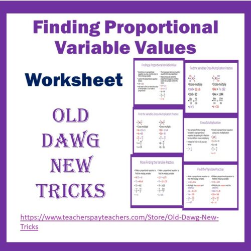 Finding a Proportional Variable Value Worksheet | Made By Teachers