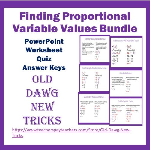 Finding a Proportional Variable Value Bundle | Made By Teachers