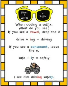 Drop the E Spelling Rule Activities - Made By Teachers