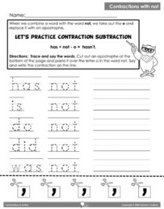 Contraction Practice Worksheets and Puzzles - Made By Teachers