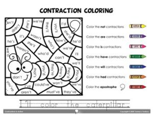 Contraction Practice Worksheets and Puzzles - Made By Teachers