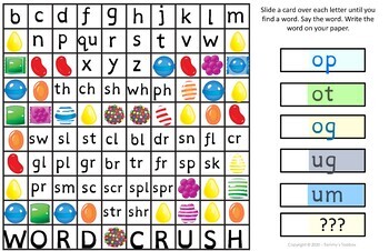 Digital Phonics Word Work Game - Word Families - Made By Teachers